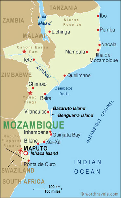 Mozambique Map Mozambique Travel Maps From Word Travels Mozambique Map Mozambique Travel Maps From Word Travels